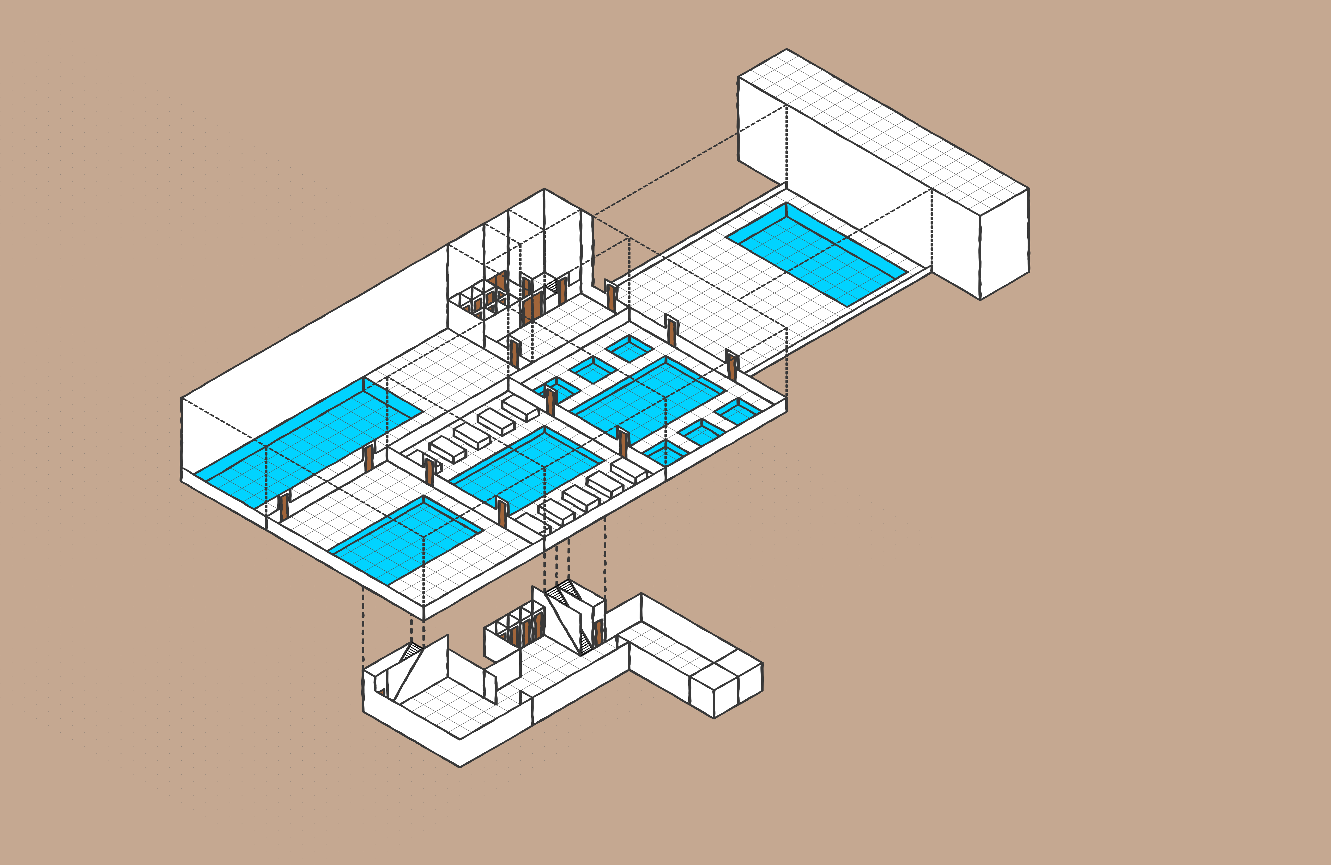 Luxurious Public Baths (Isometric) - Malachite Idol